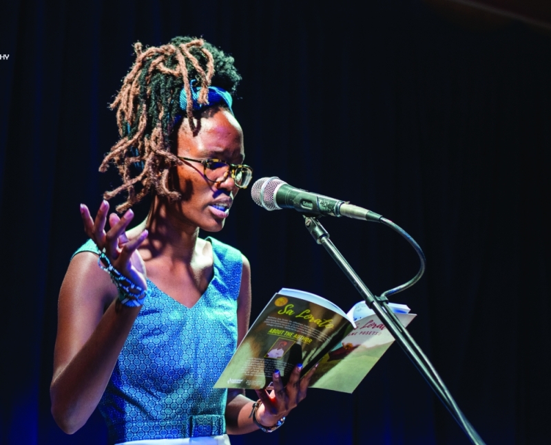Poeticblood: A spoken word poet who recites in three languages :: Mmegi ...