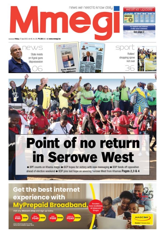cover pages :: Mmegi Online