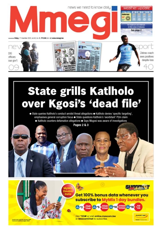 cover pages :: Mmegi Online