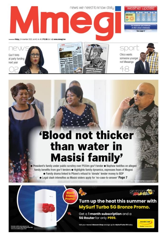 cover pages :: Mmegi Online