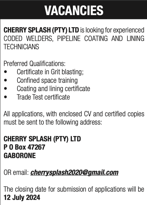 CHERRY SPLASH (PTY) LTD :: Mmegi Online