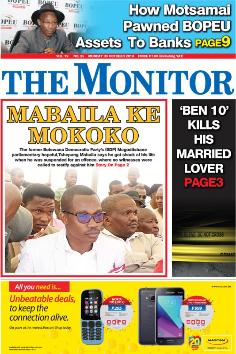 Front Page this week: Mabaila Ke Mokoko :: Mmegi Online